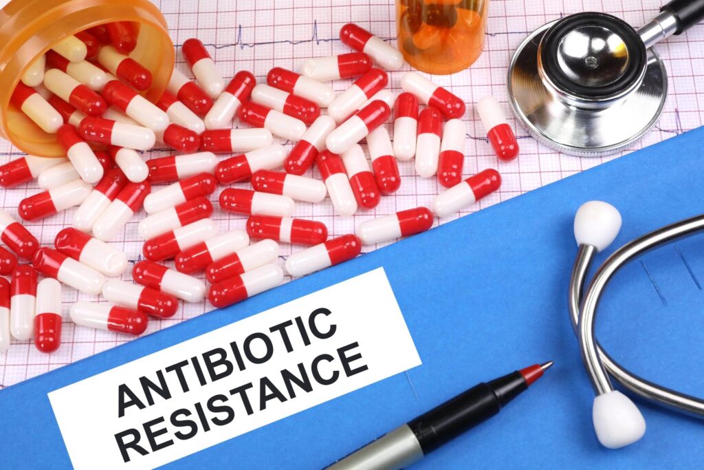 Antibiotic resistance as a result of human negligence